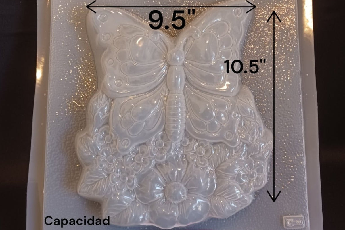 J-920 Molde Jumbo Mariposa con flores – jellofantasy